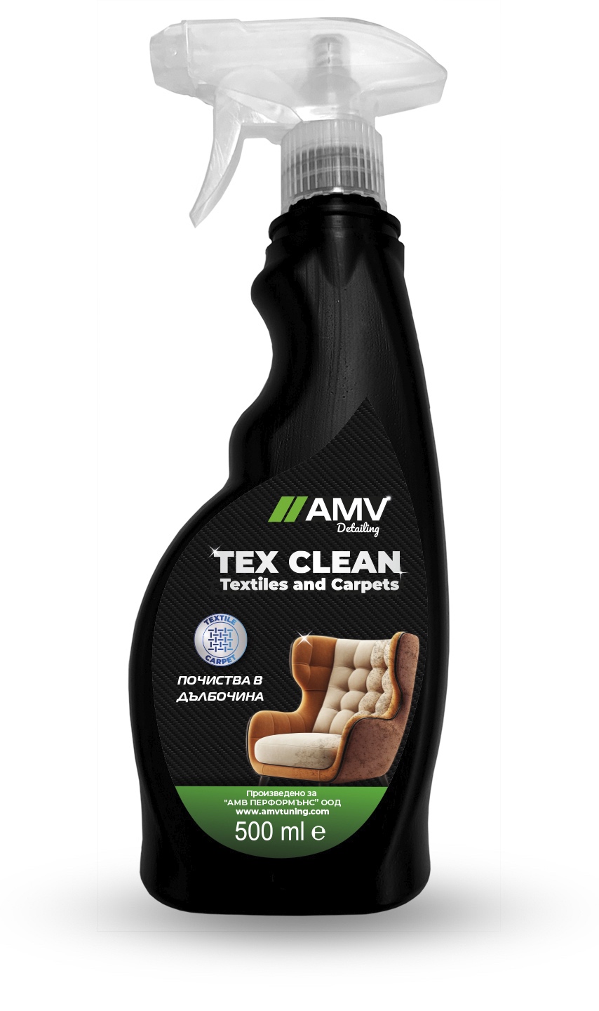 ПРЕПАРАТ ЗА ПОЧИСТВАНЕ НА ТЕКСТИЛ И МОКЕТ - AMV TEXCLEAN - AMV Tunning